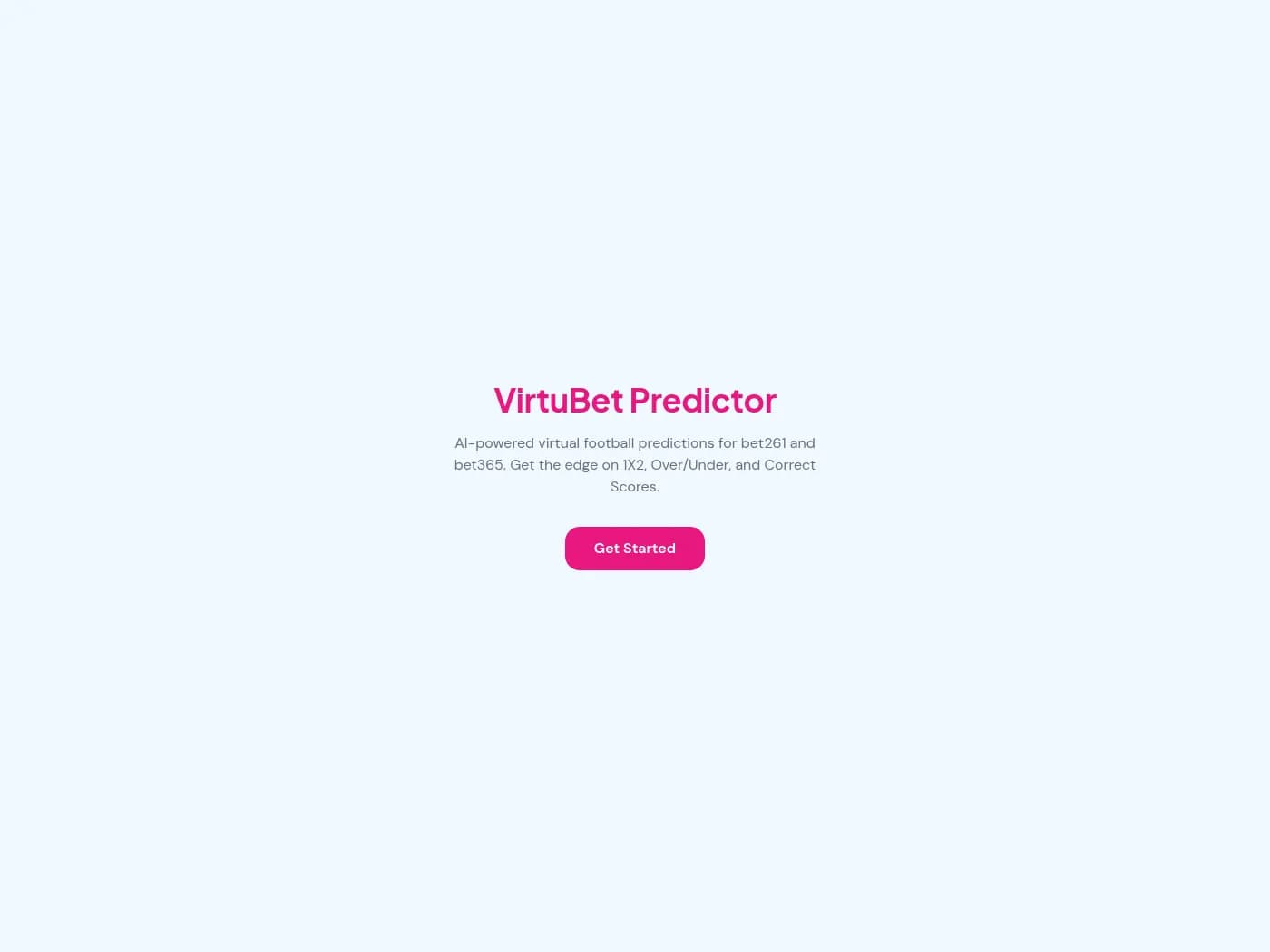 VirtuBet Predictor