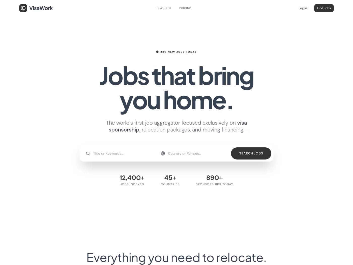 VisaWork Job Aggregator