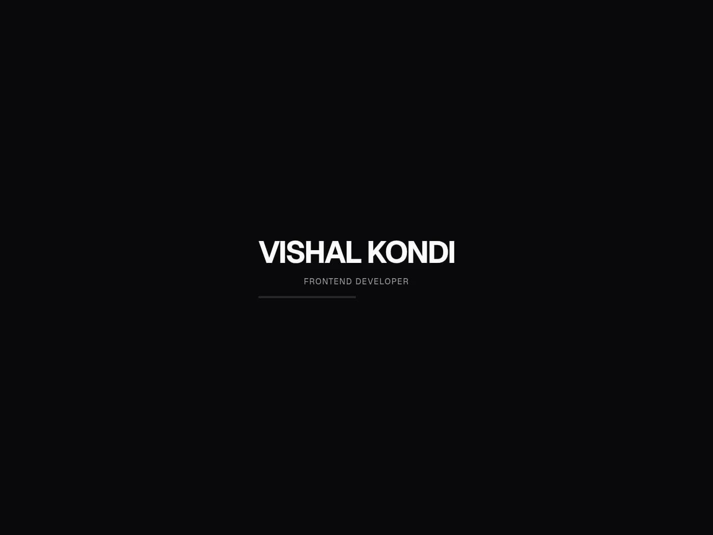 Vishal 3D Portfolio