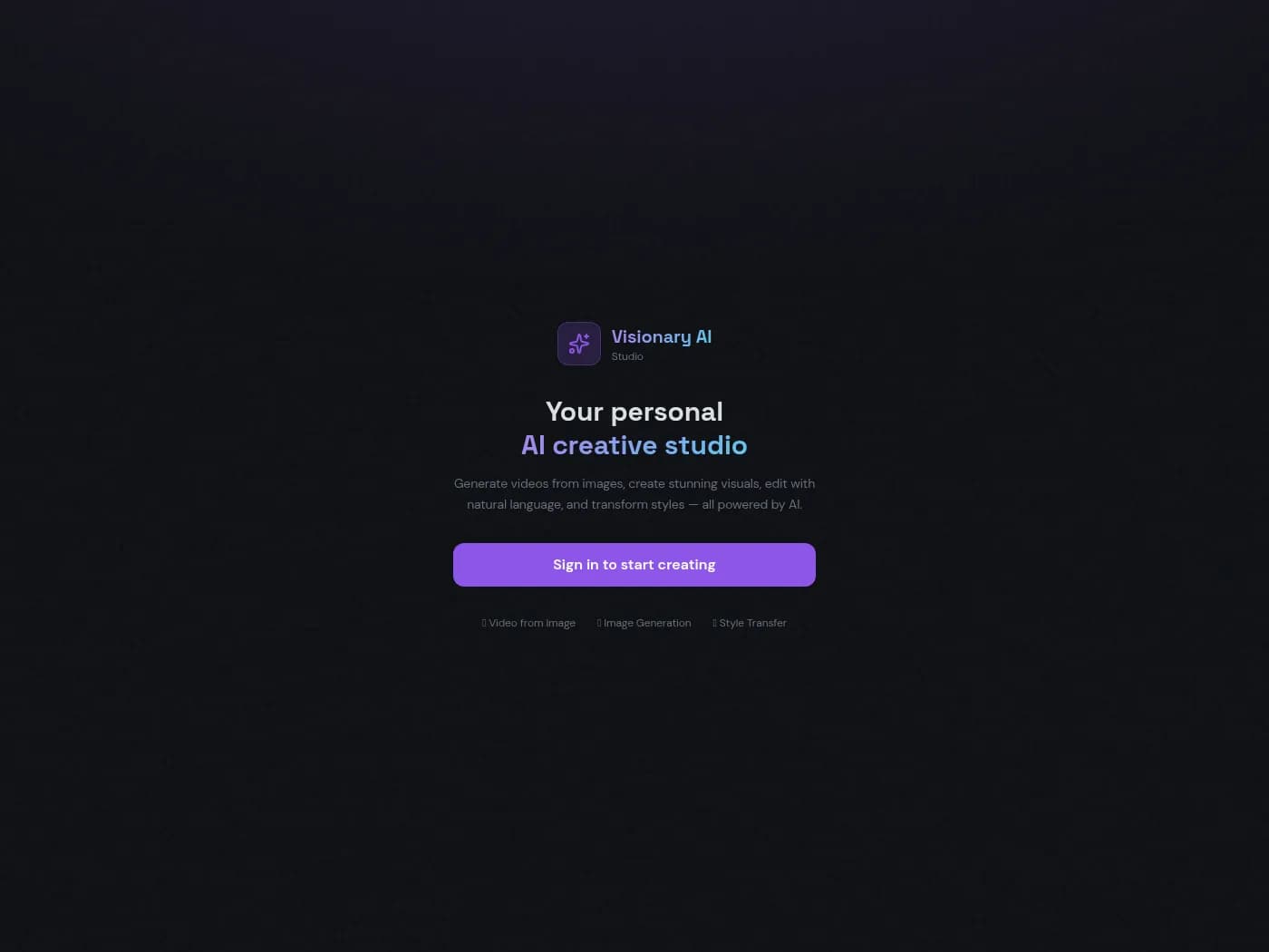 Visionary AI Studio