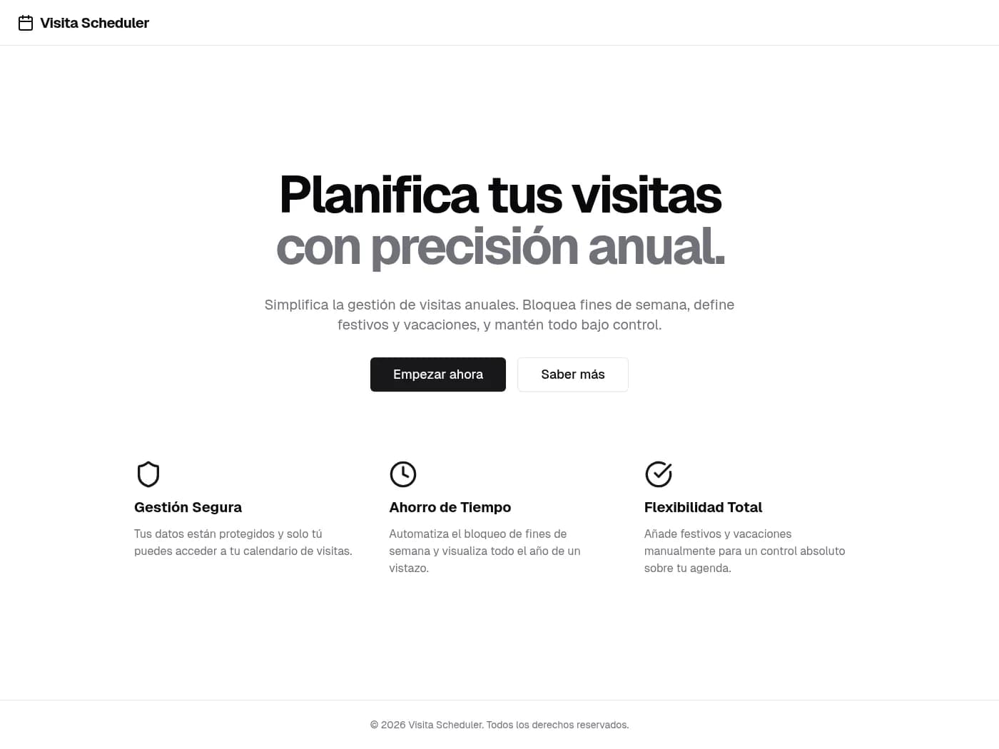 Visita Scheduler