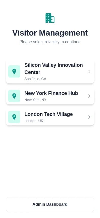 MultiSite Visitor Manager