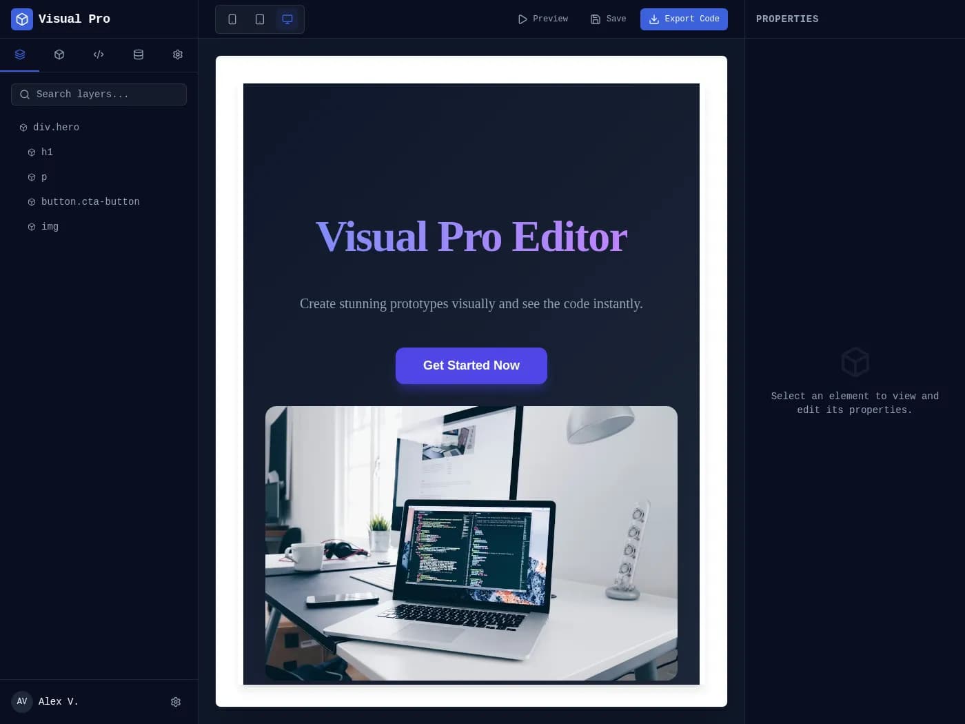 Visual Code Prototyper