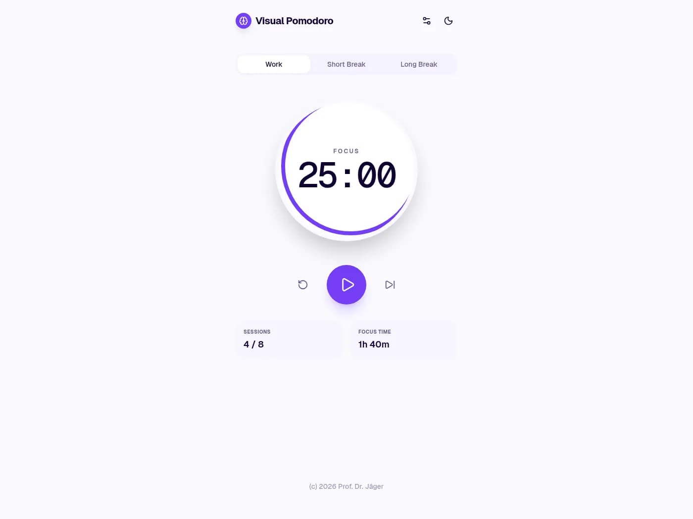 Visual Pomodoro Pro