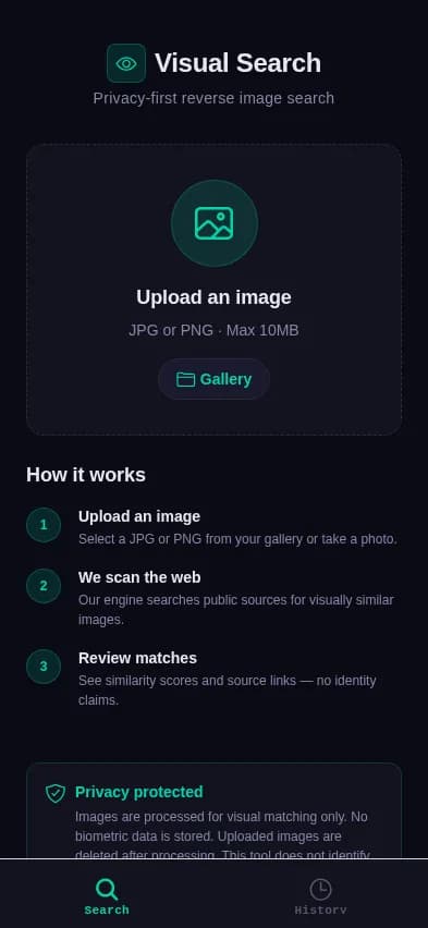 Ethical Visual Search