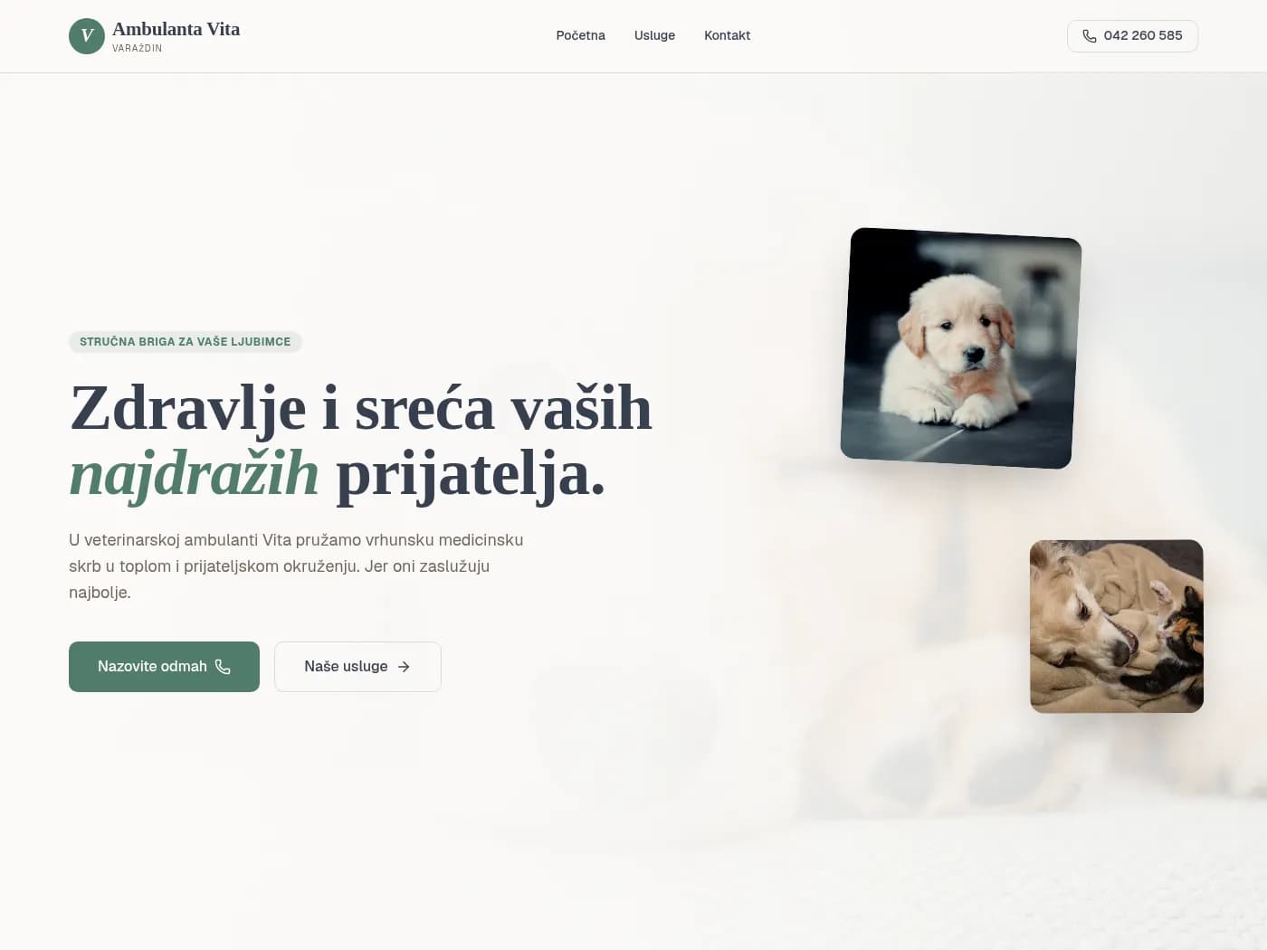 Vita Vet Clinic Site