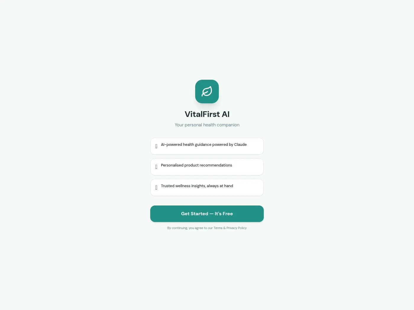 VitalFirst AI Chat