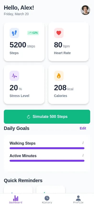 VitalTrack Health App