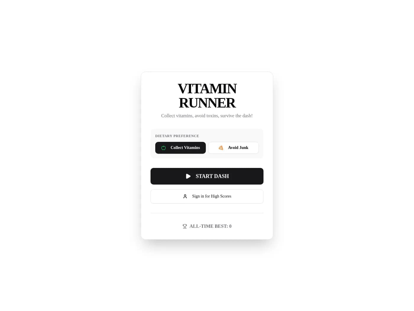 Vitamin Runner 3D