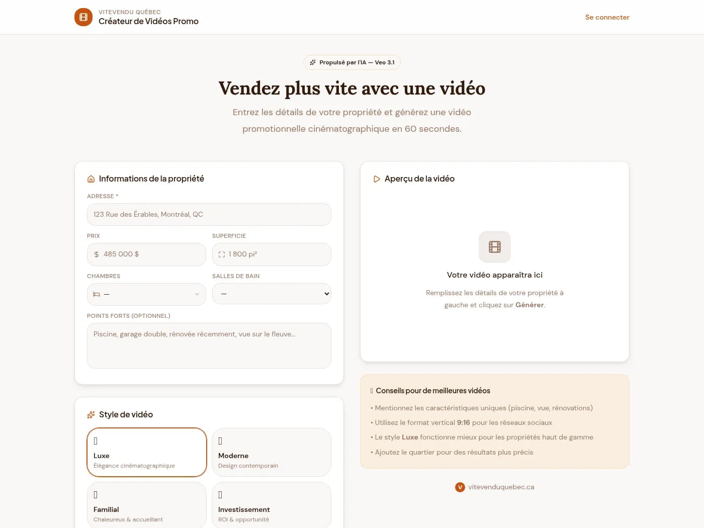 Vite Vendu Promo Video