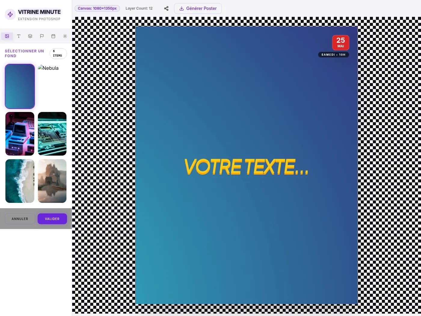 Vitrine Minute Plugin