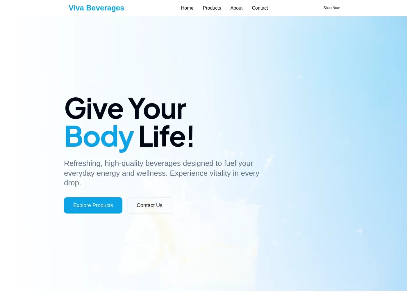 Viva Beverages Website