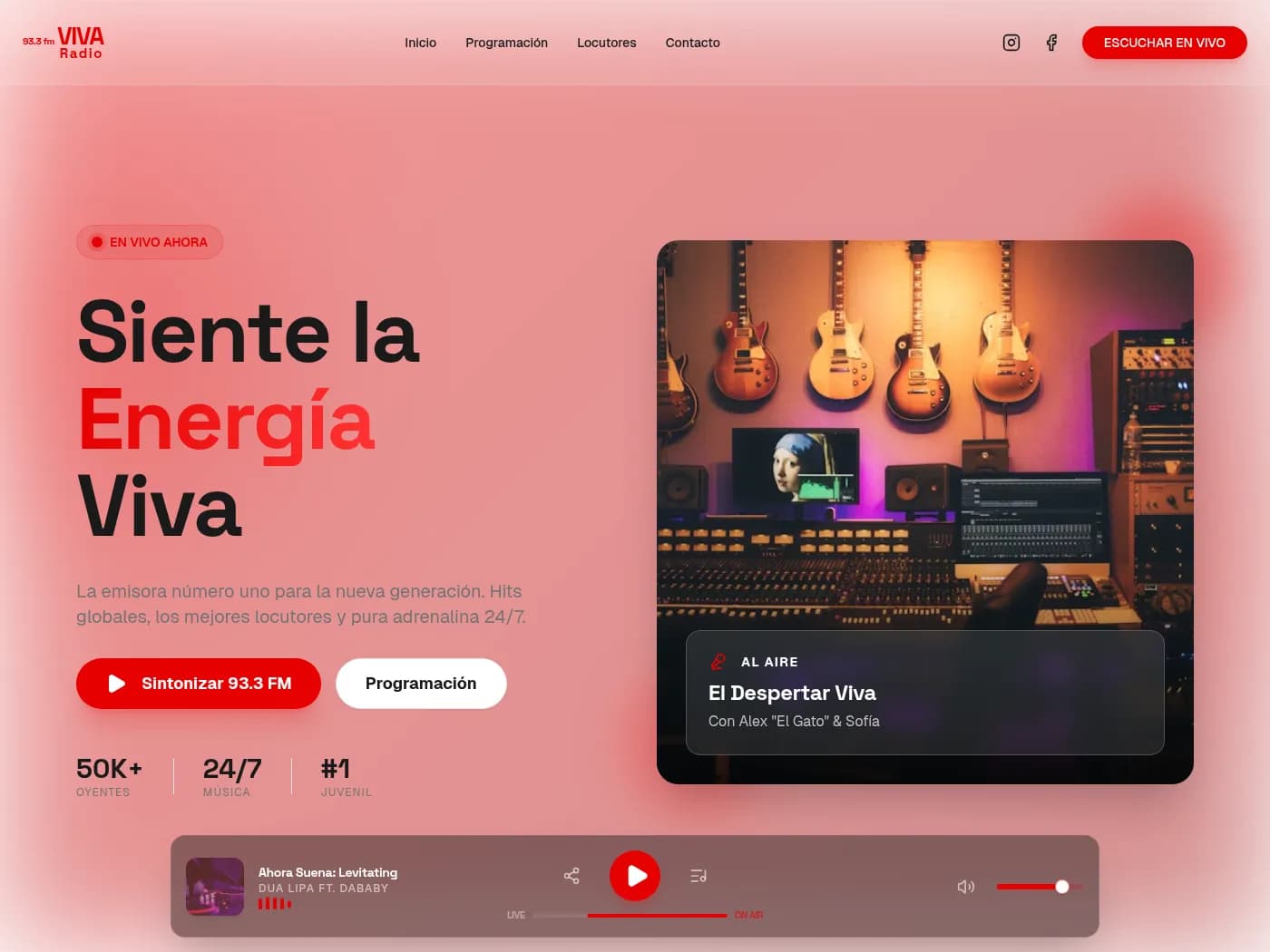 Viva Radio Webpage