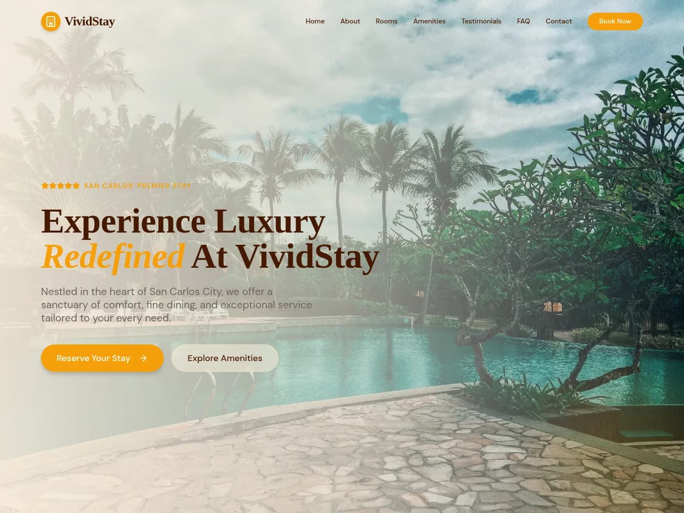 VividStay Business Website