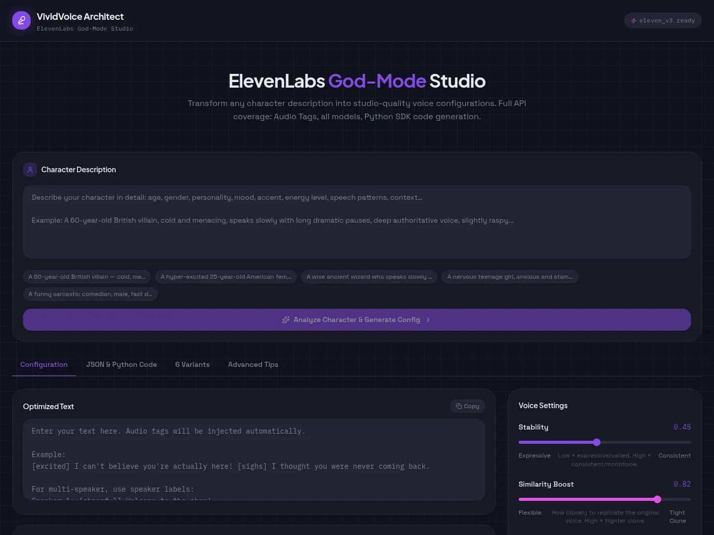 VividVoice Architect