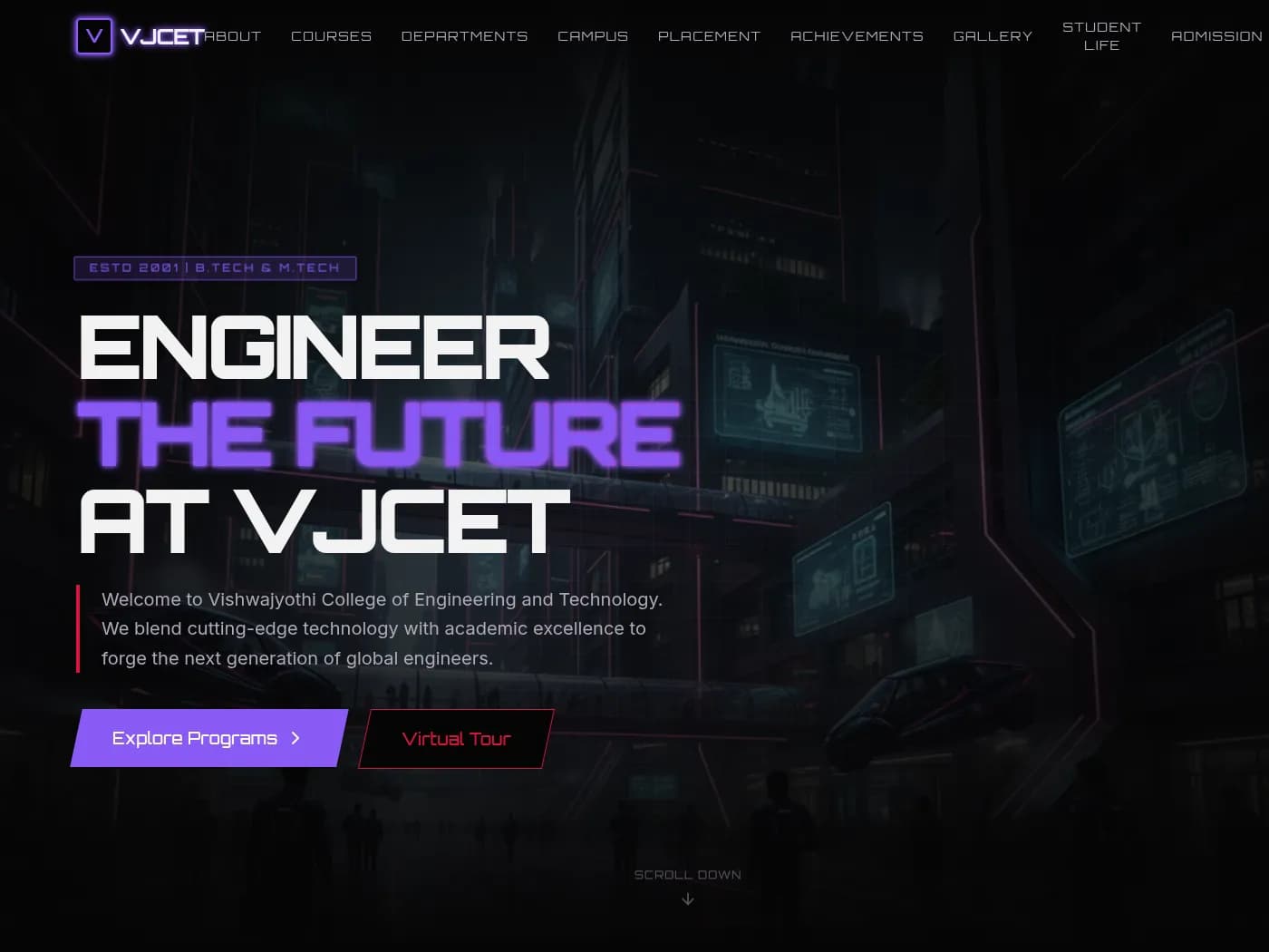 VJCET Cyberpunk Site