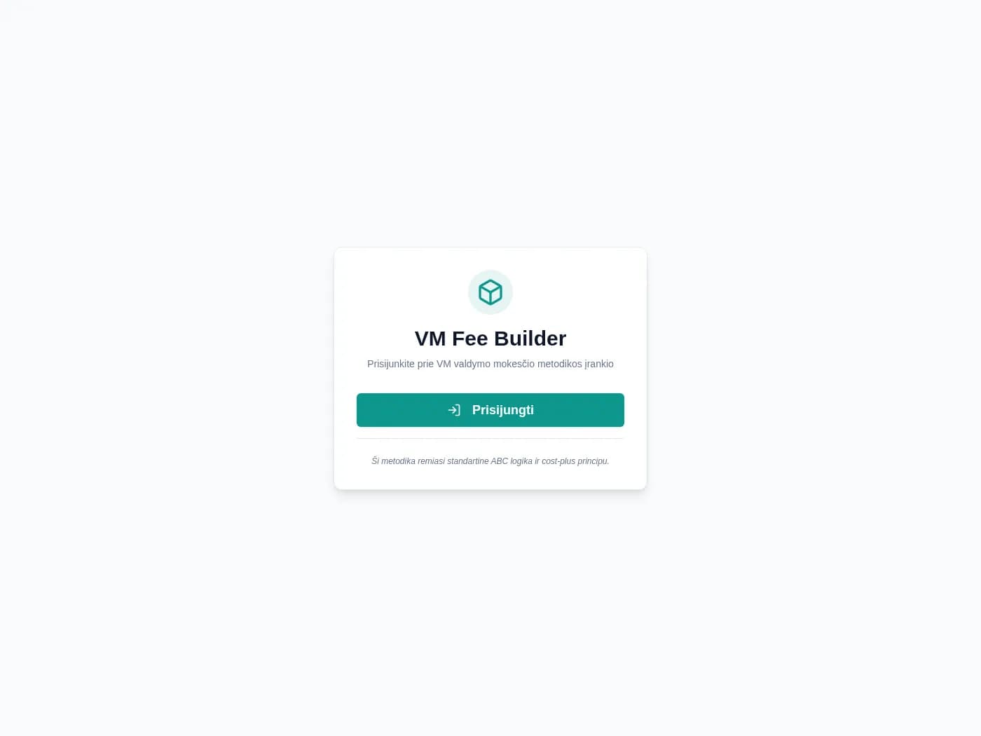 VM Fee Methodology Builder