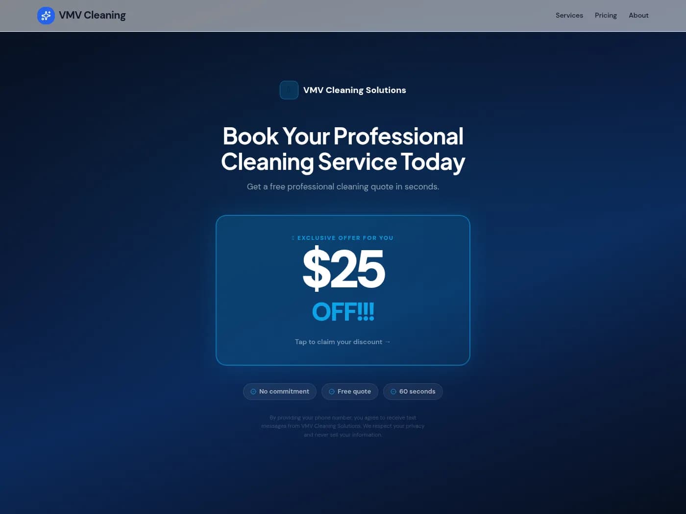 VMV Cleaning Lead Form