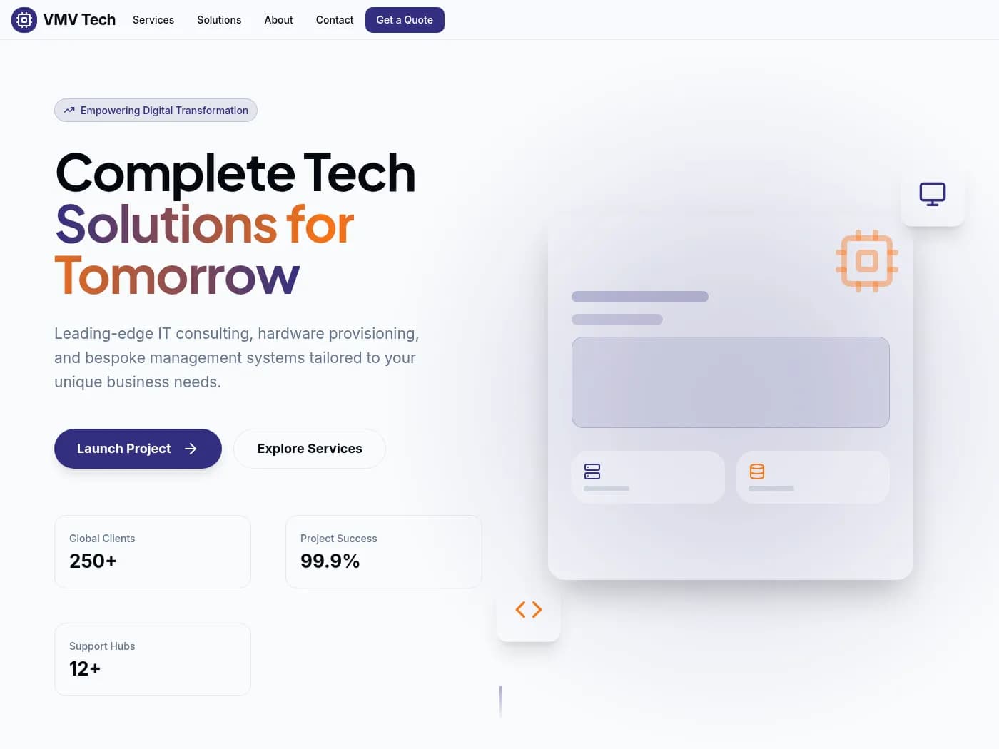 VMV Tech Solutions Hub