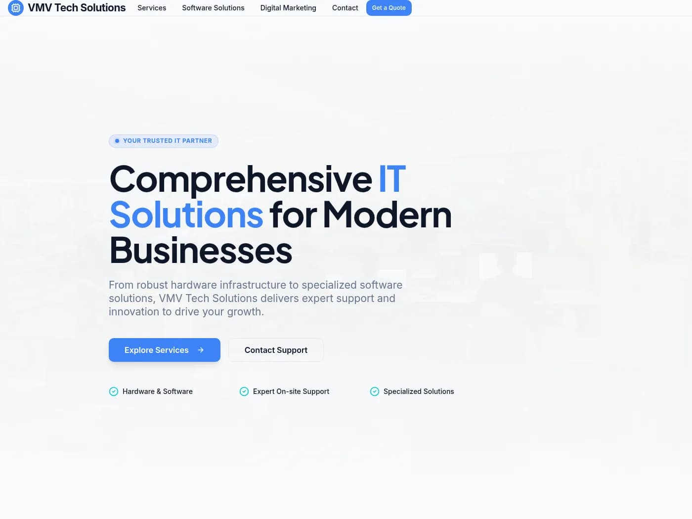 VMV Tech Solutions Site