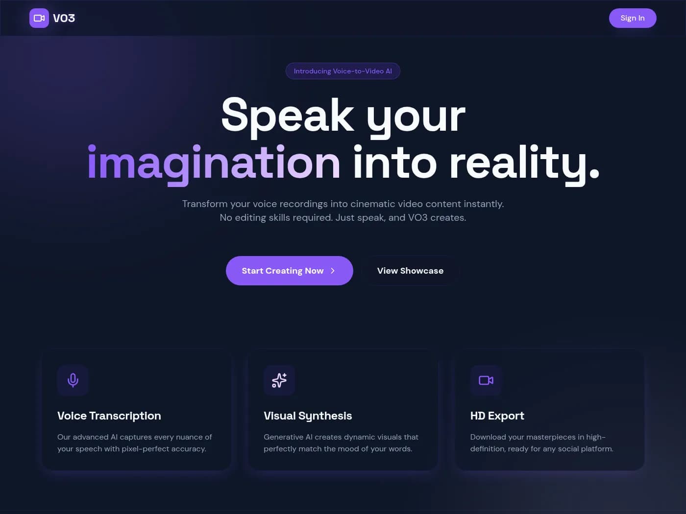 VO3 Video Generator