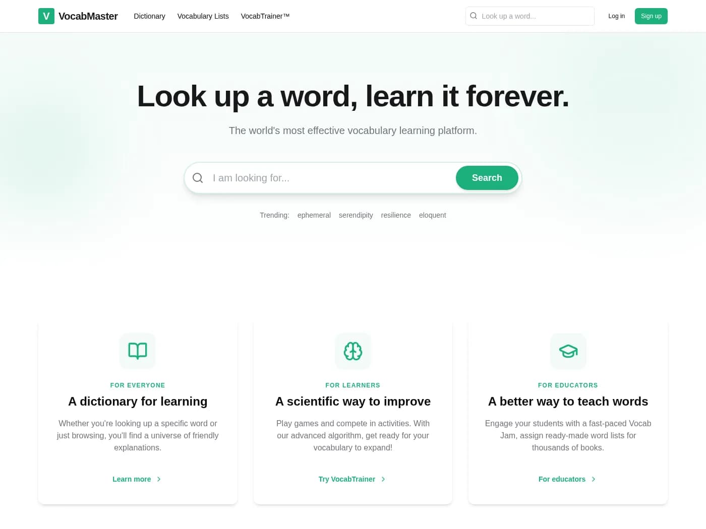 VocabMaster Clone