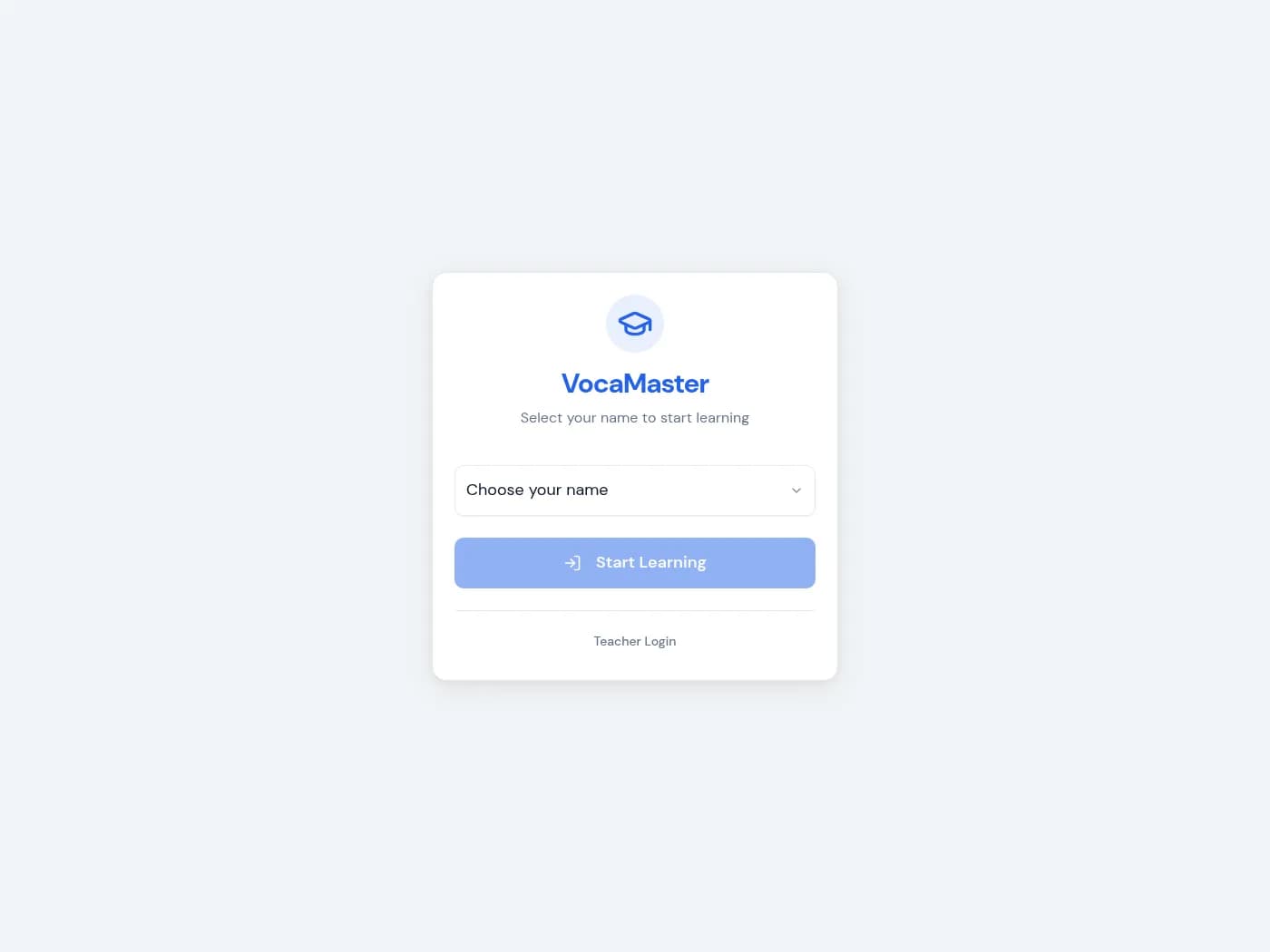 VocaMaster Dashboard