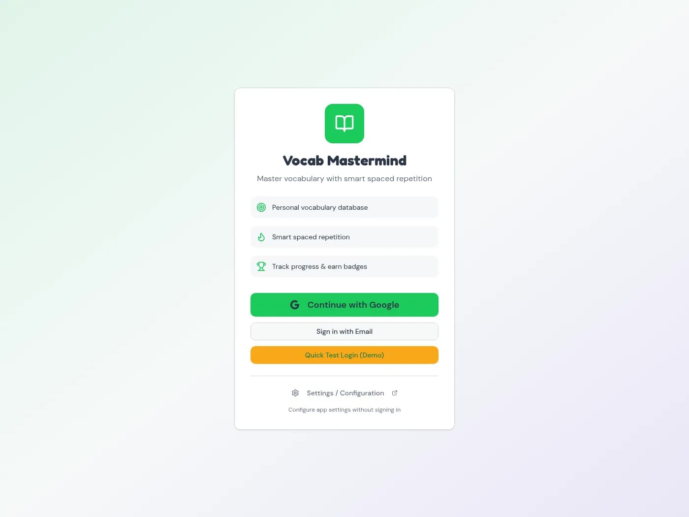 Vocab Mastermind