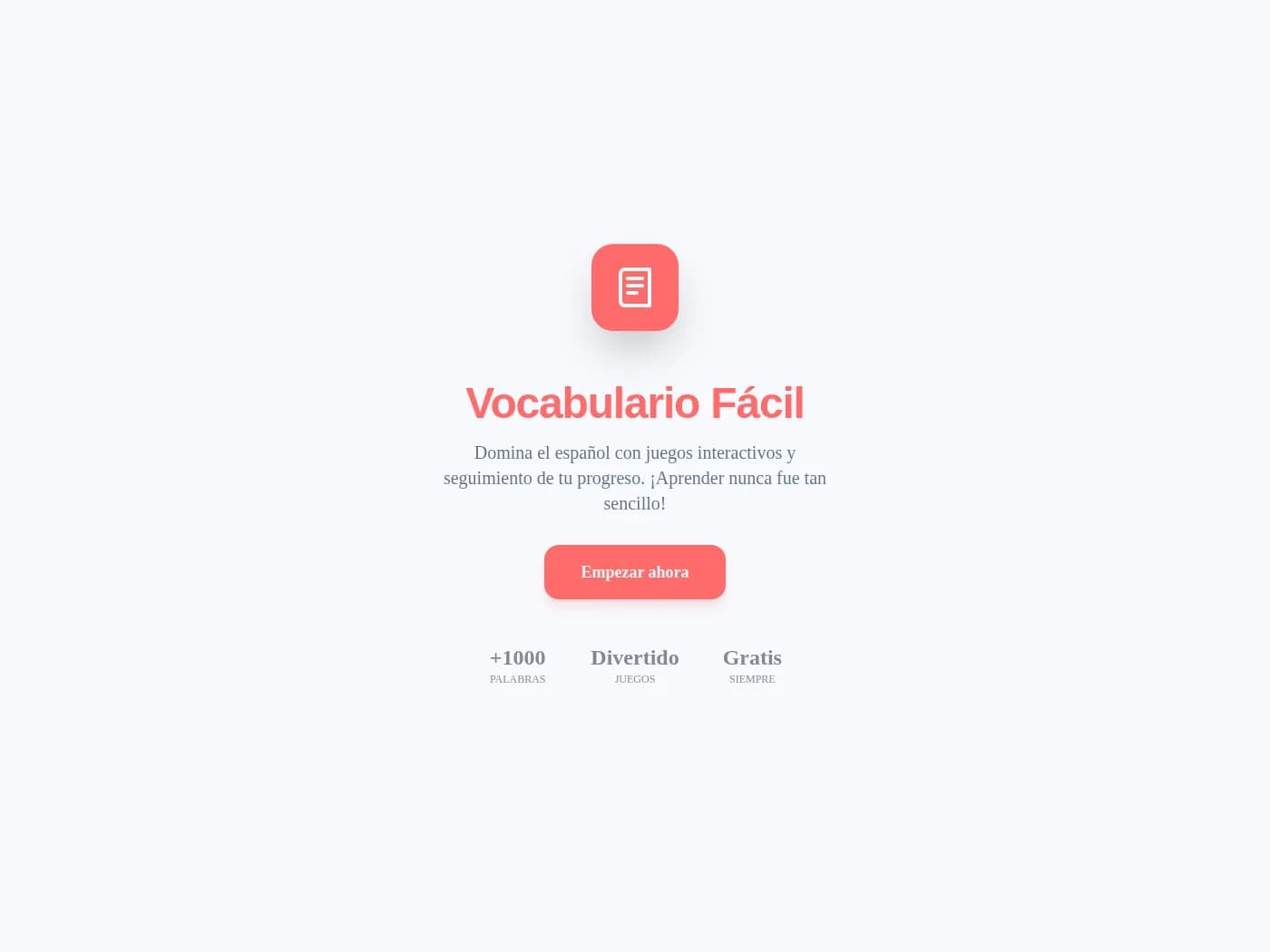 Vocabulario Fácil