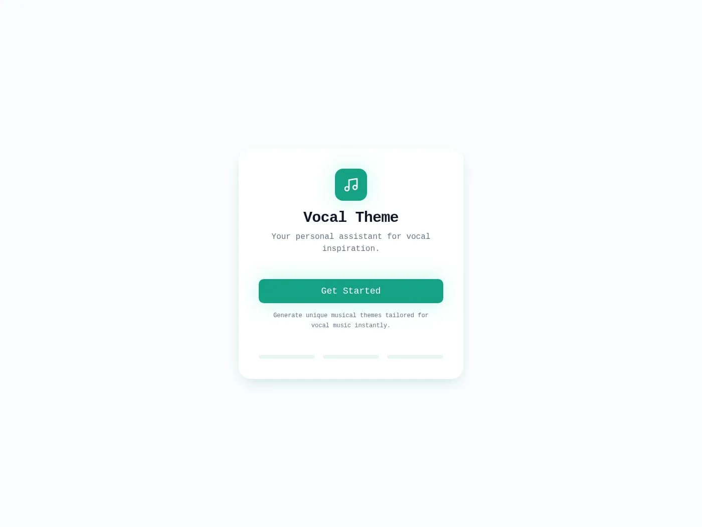 Vocal Theme Creator