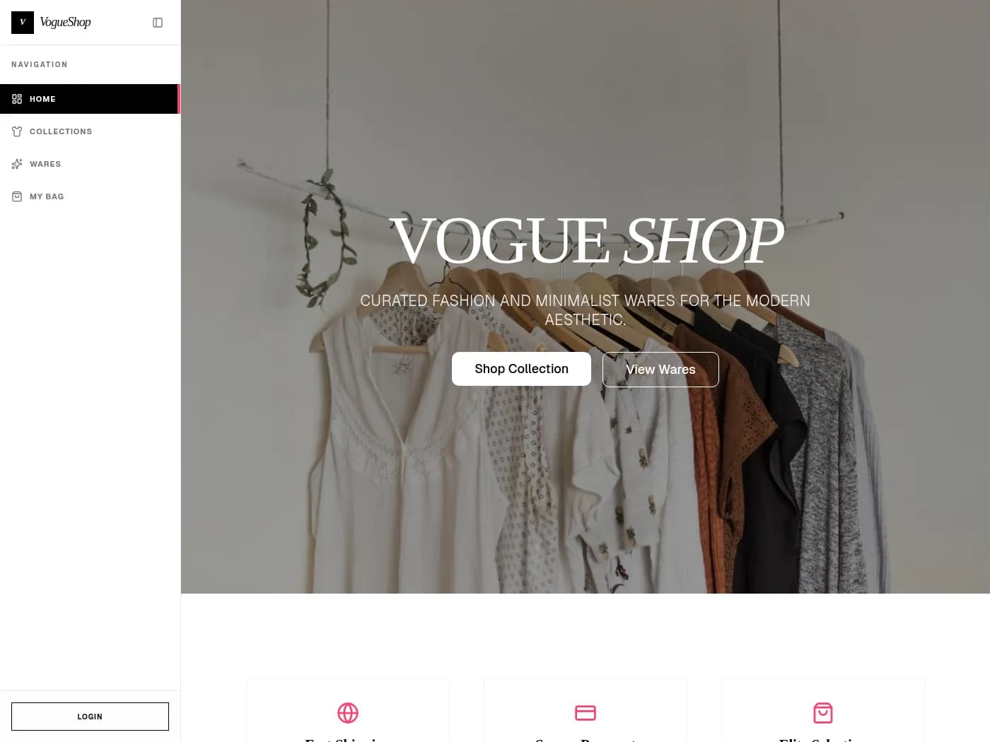 VogueShop Ecommerce