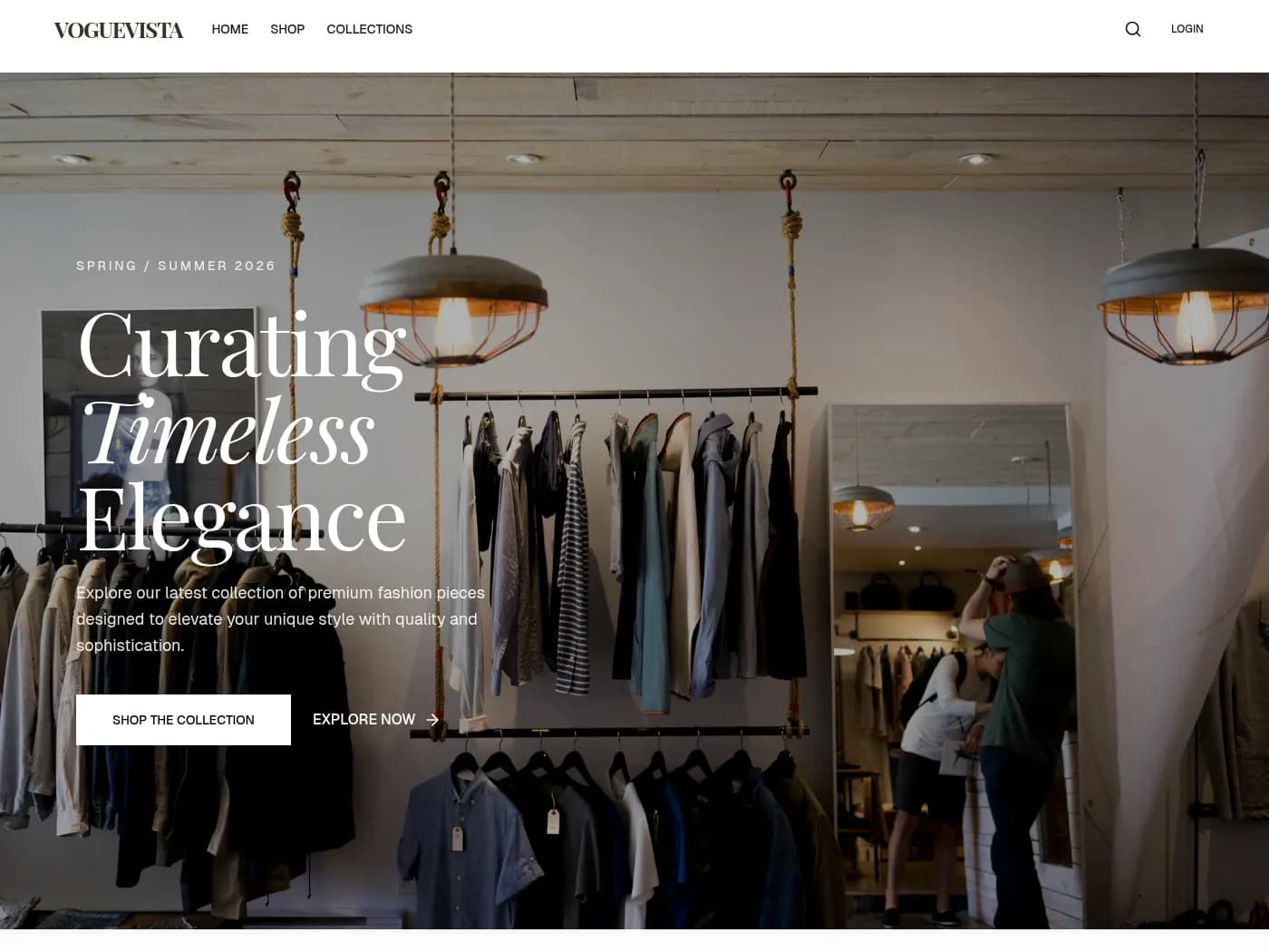 VogueVista Clothing Store