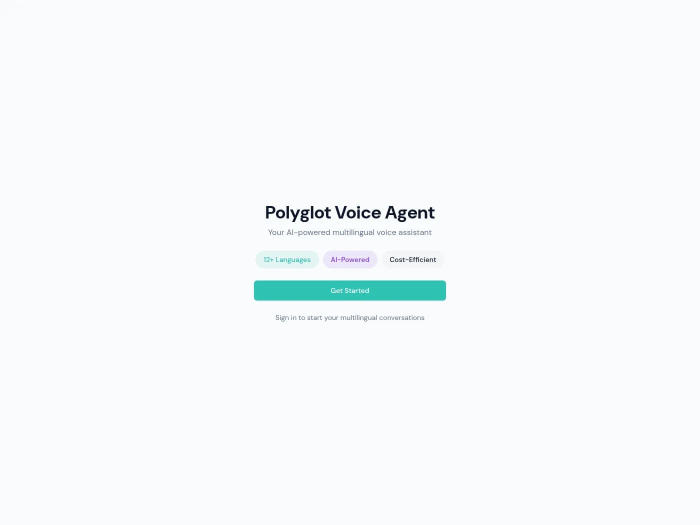 Polyglot Voice Agent