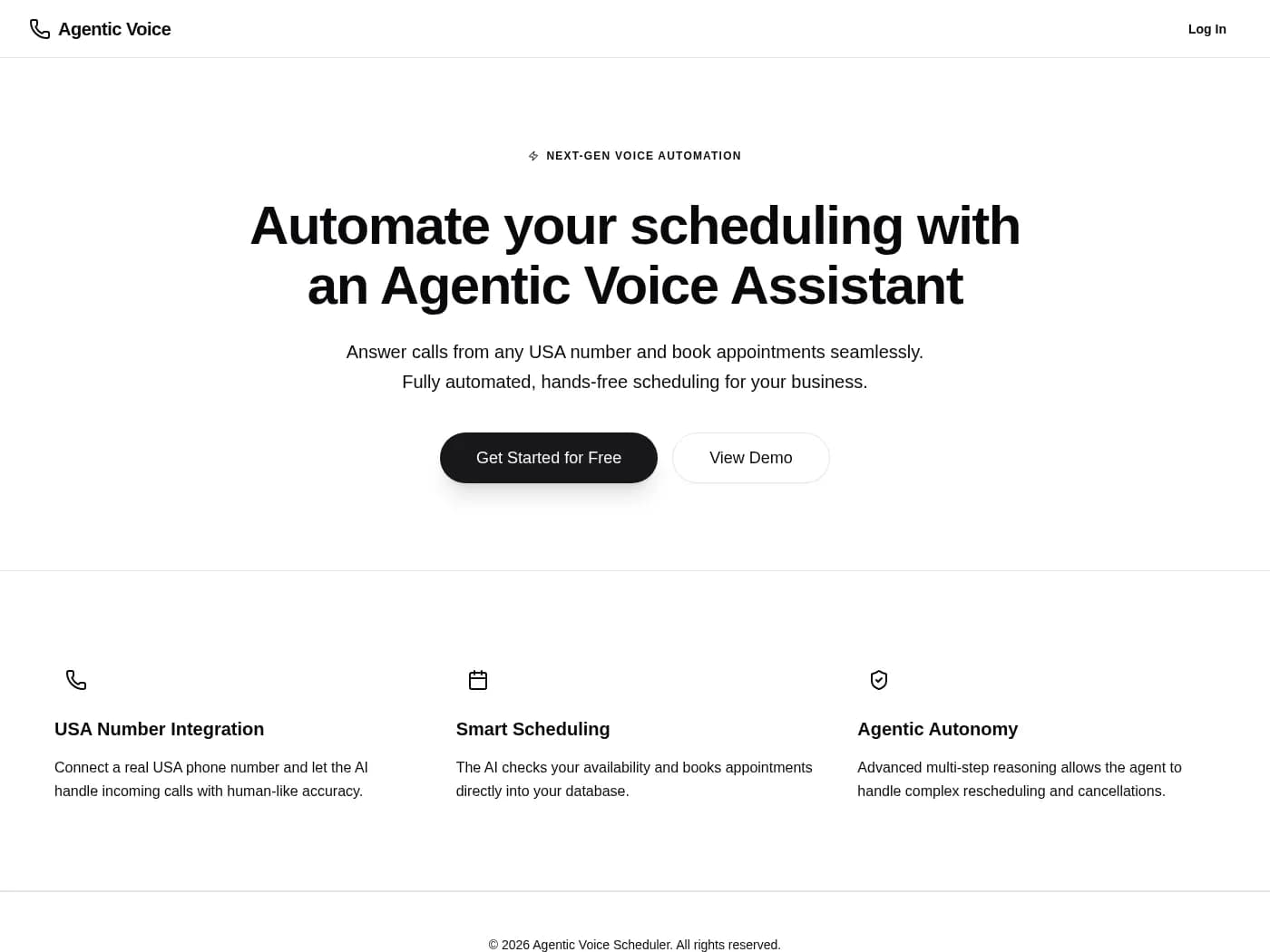 Agentic Voice Scheduler