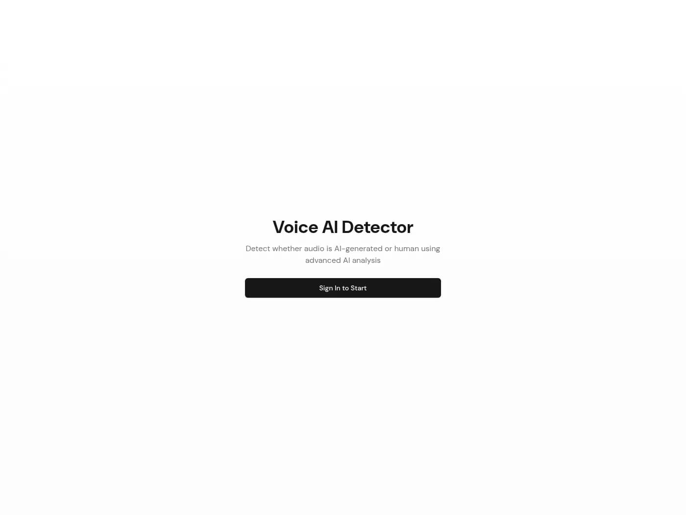 Voice AI Detector
