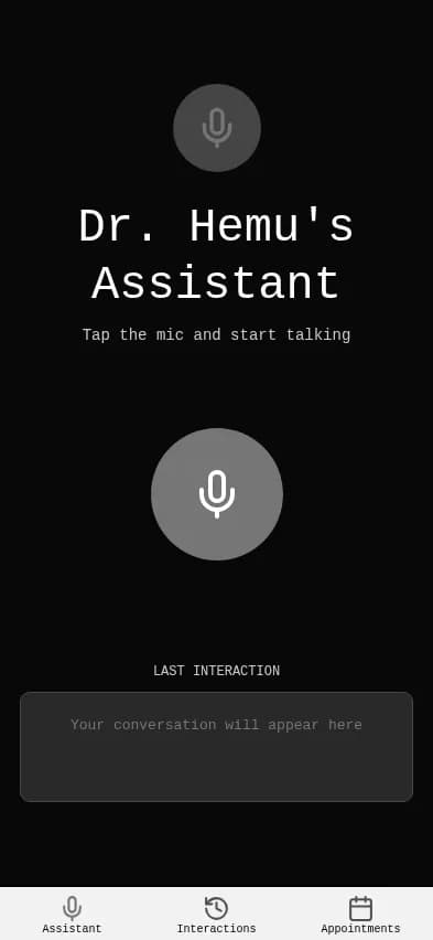 Dr. Hemu Voice Assistant