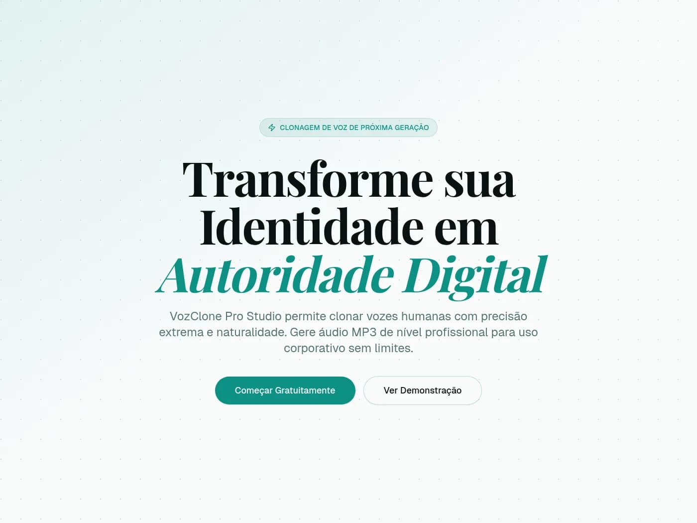 VozClone Pro Studio