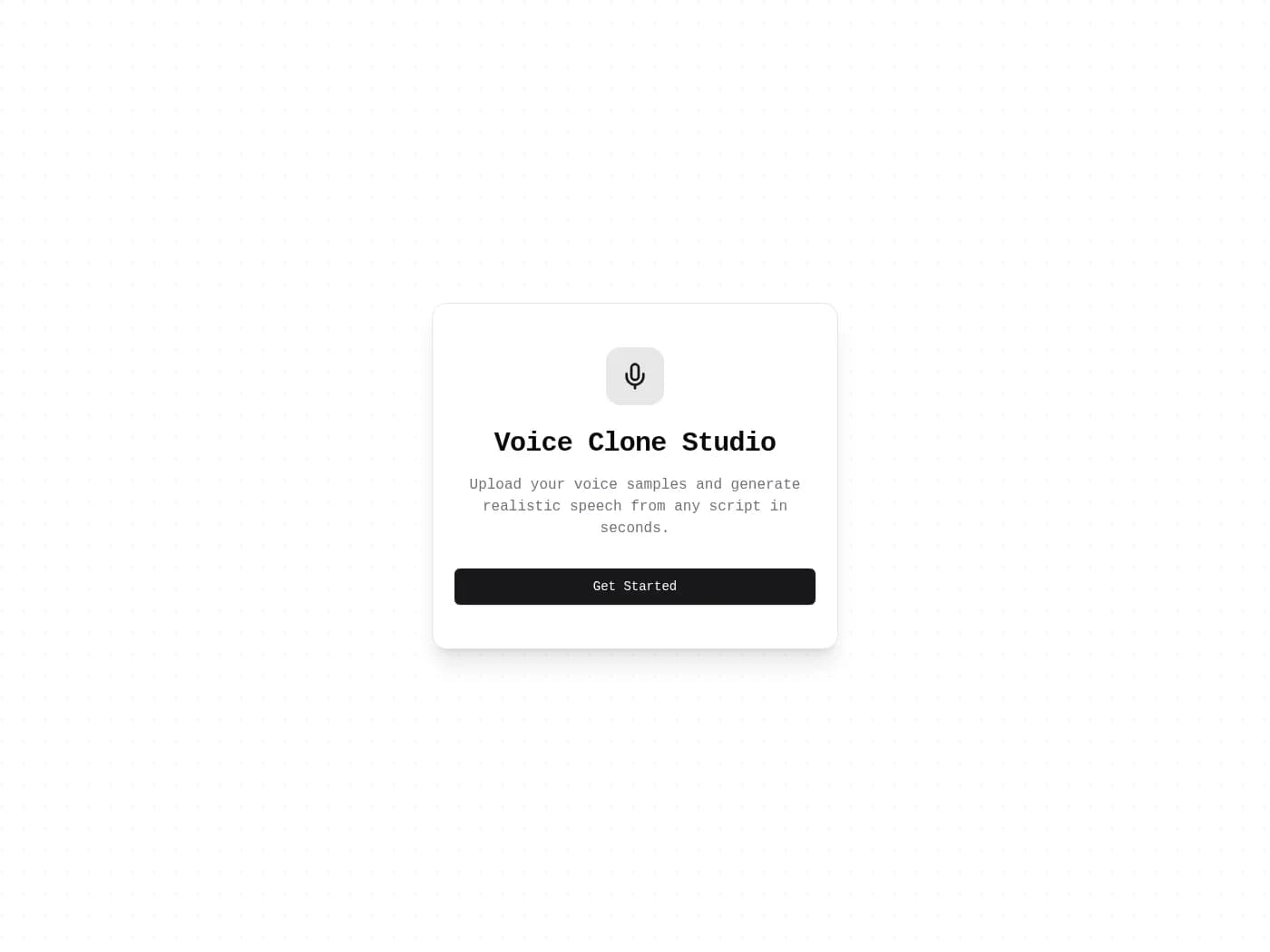 Voice Clone Studio