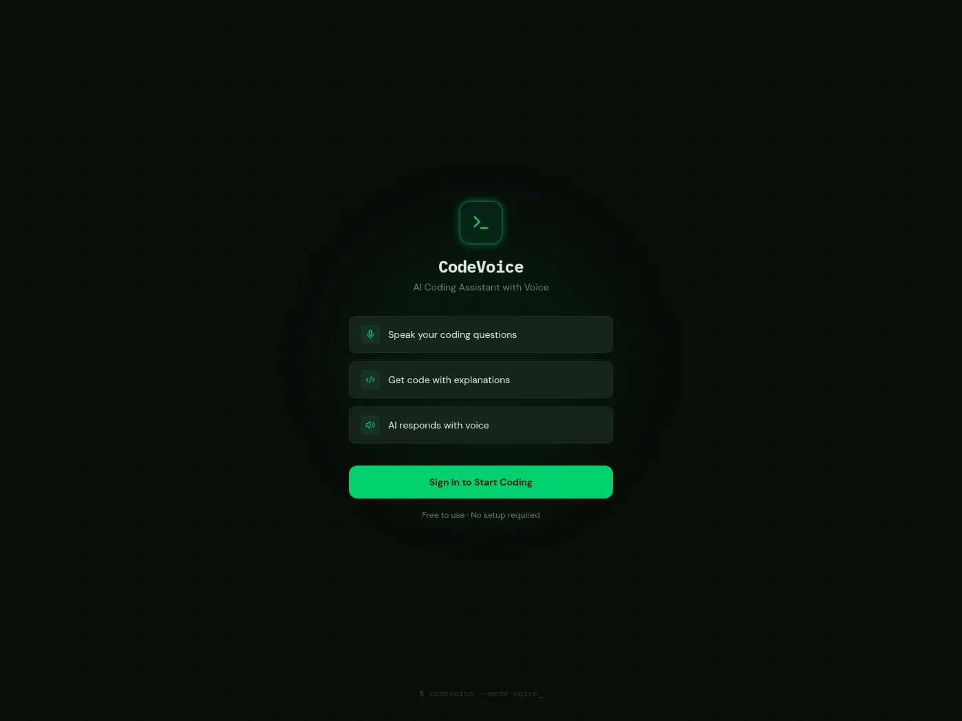 Voice Coding Assistant