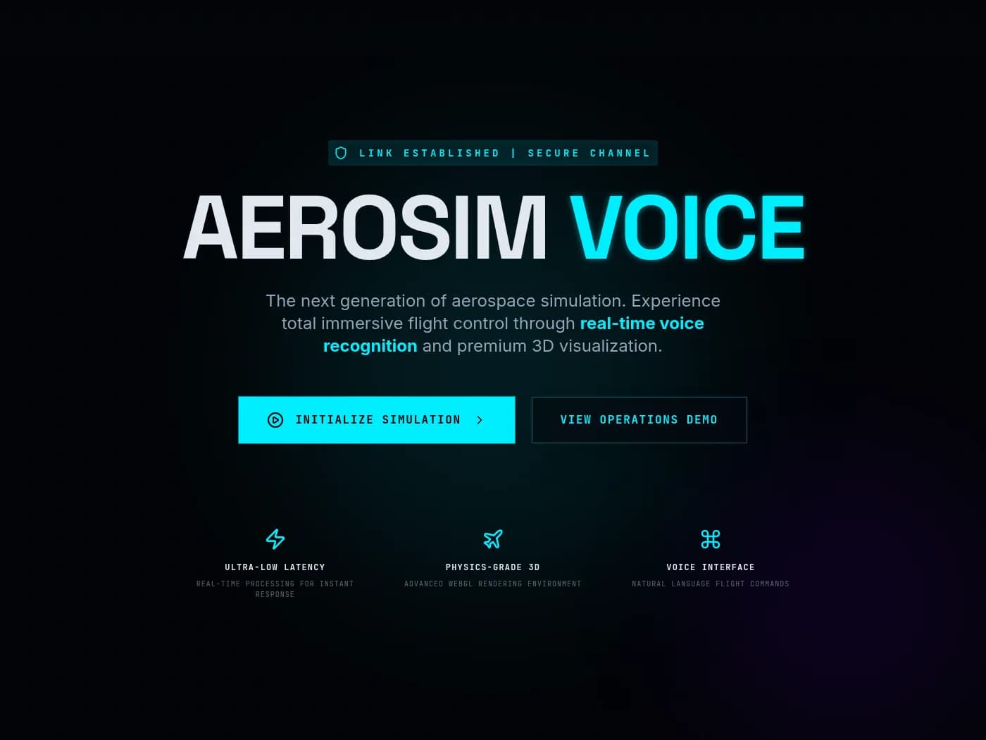 AeroSim Voice Drone UI