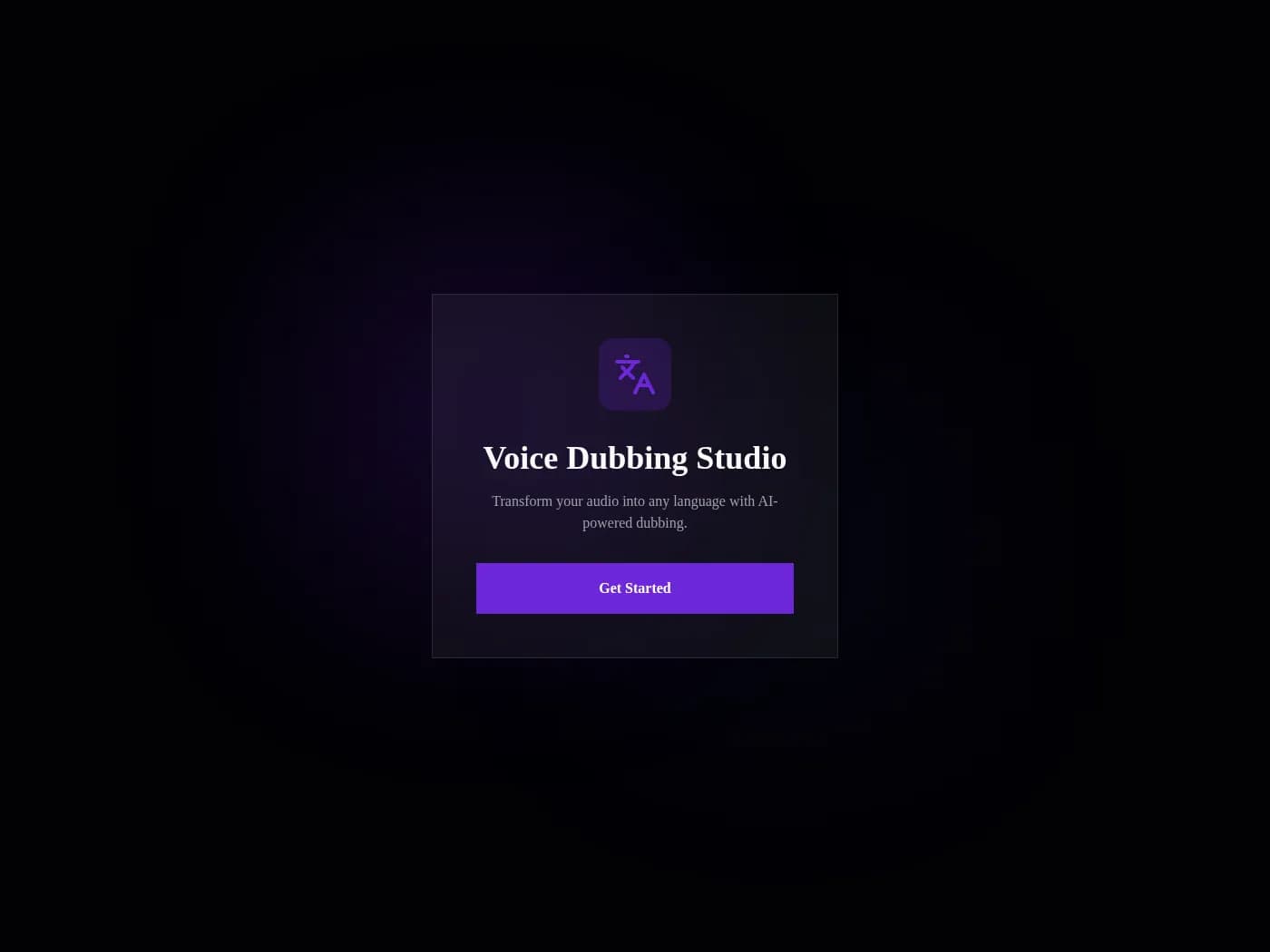 Voice Dubbing Studio