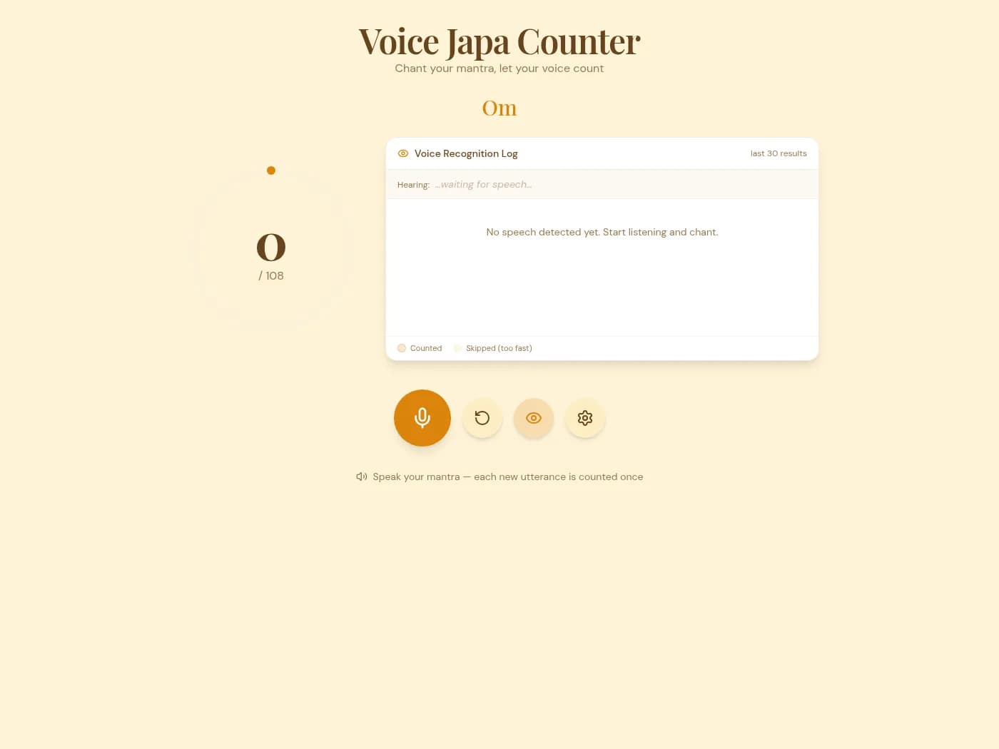 Voice Japa Counter
