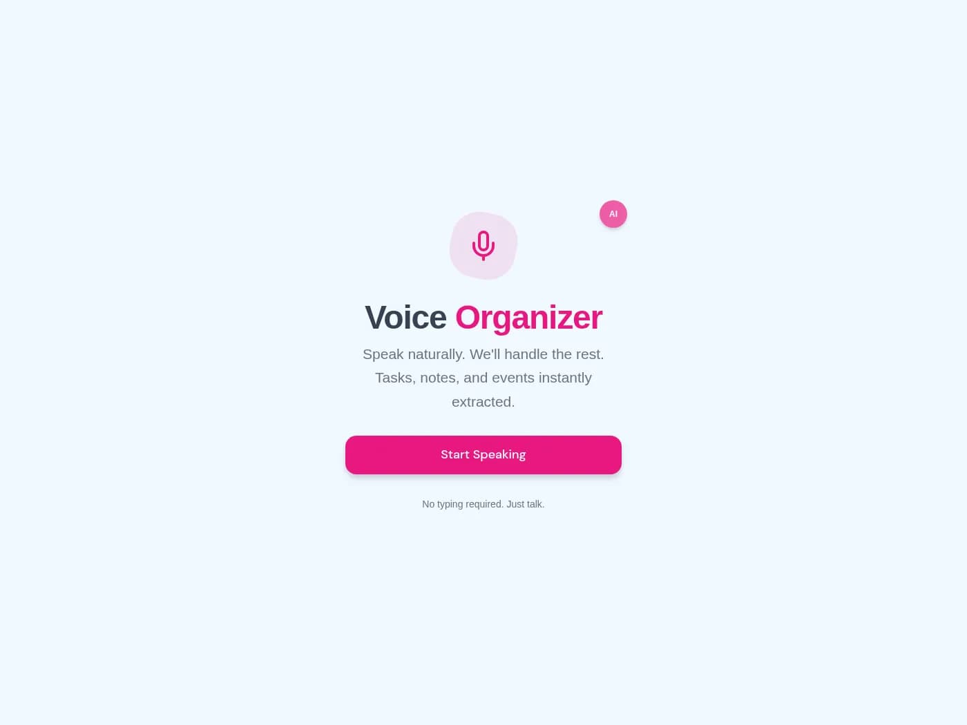 Voice-to-Life Organizer