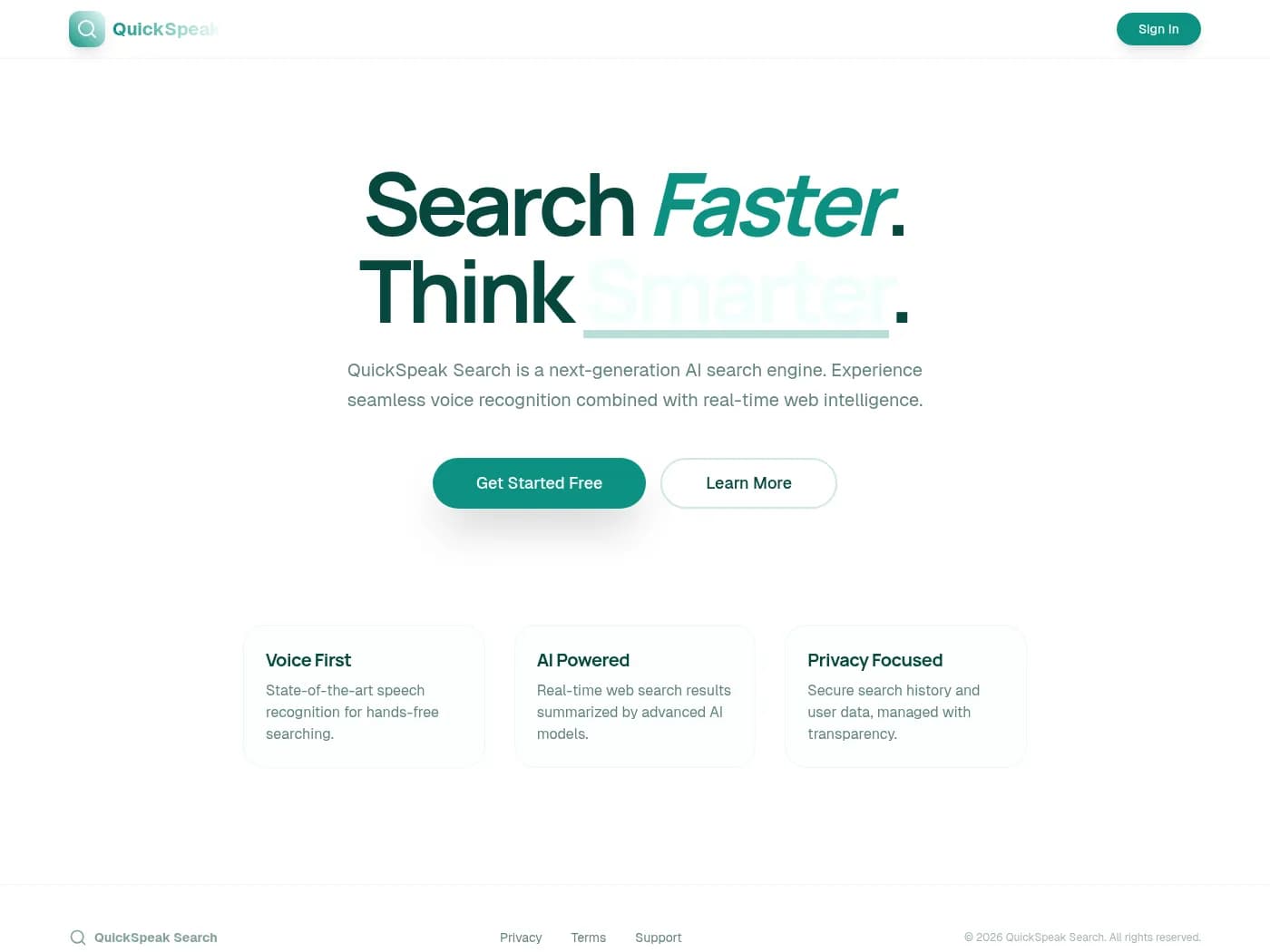 QuickSpeak Search