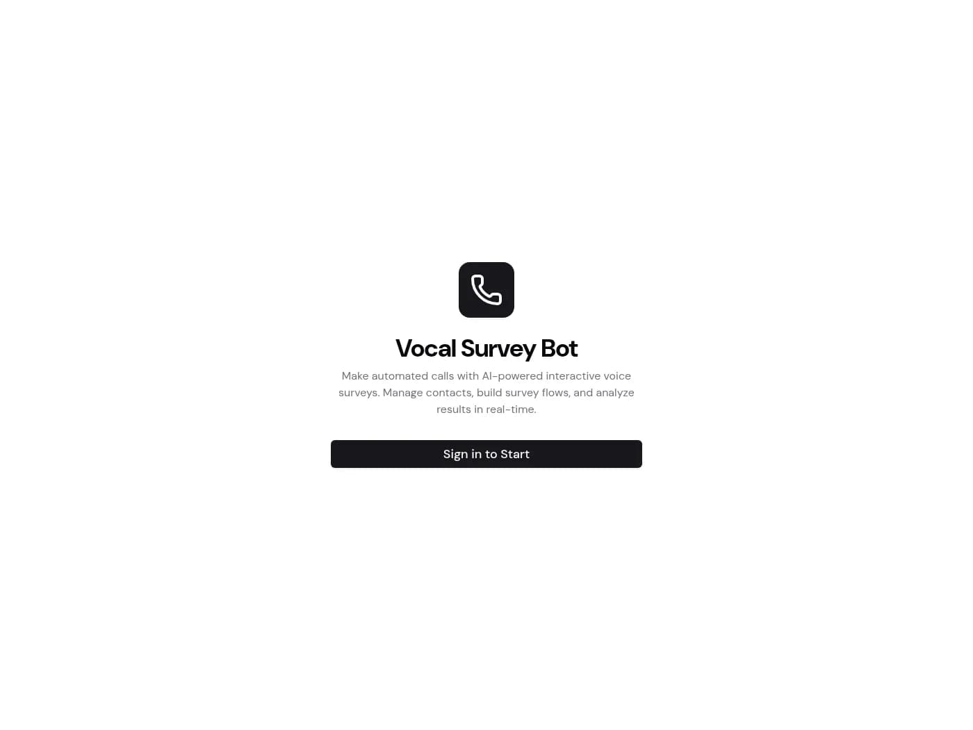 Vocal Survey Bot
