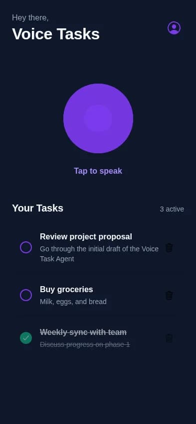 Voice Task Agent