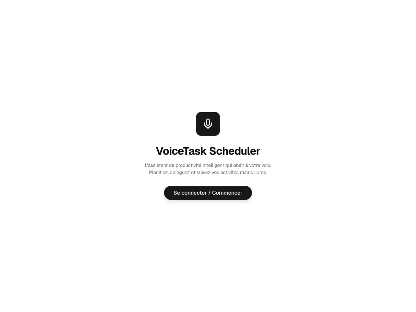 Voice Task Scheduler