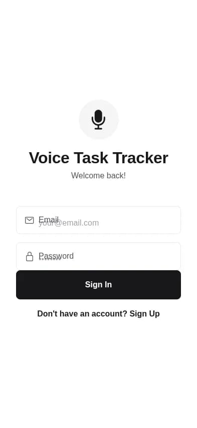 Voice Task Tracker