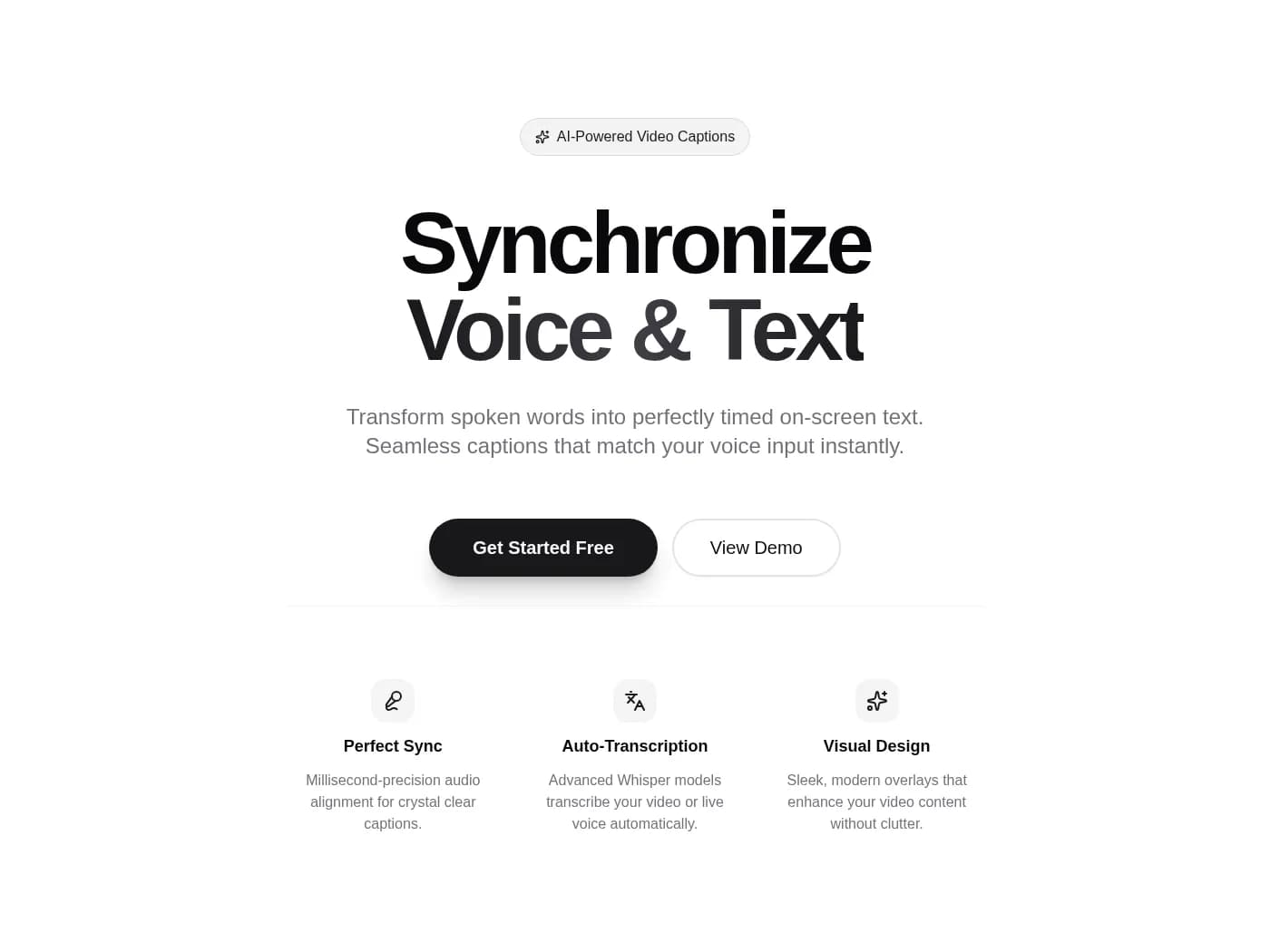 Voice-to-Text Sync