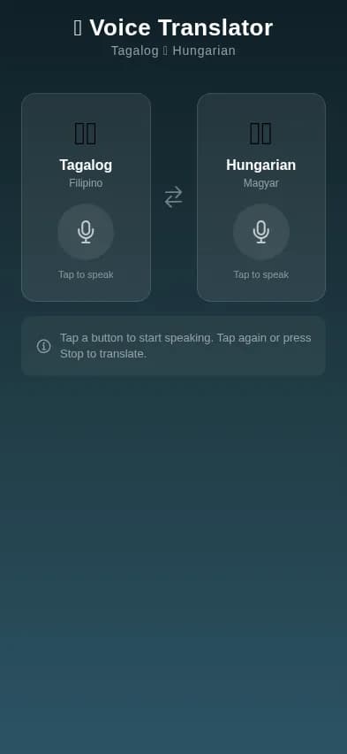 Voice Translator PH-HU